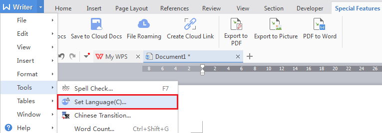 How To Change Spell Check Language